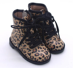 Leopard Combat Boots