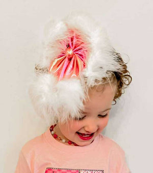 Pink Fur Bow